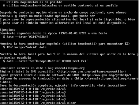 Comando (clear) · Comandos linux "Ubuntu server"