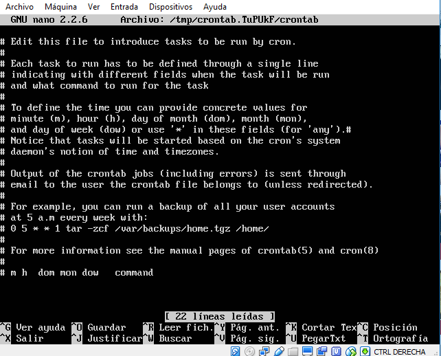 Comando (cron) · Comandos linux "Ubuntu server"