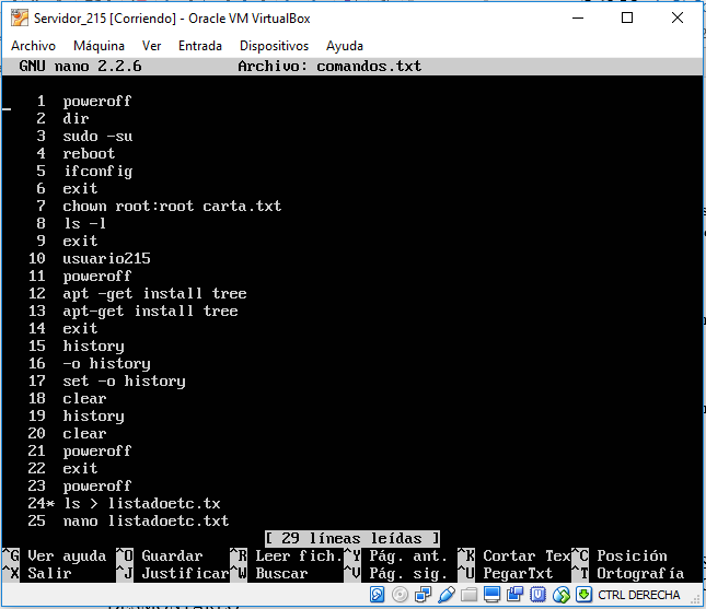 Redirecciones · Comandos linux "Ubuntu server"