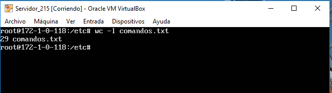 Comando wc · Comandos linux "Ubuntu server"